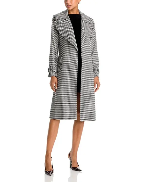 Alice + Olivia Nevada Tie Front Trench Coat