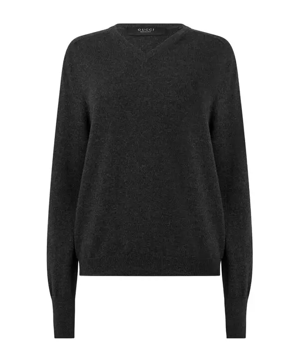 Gucci Vneck Longsleeve Knit Top