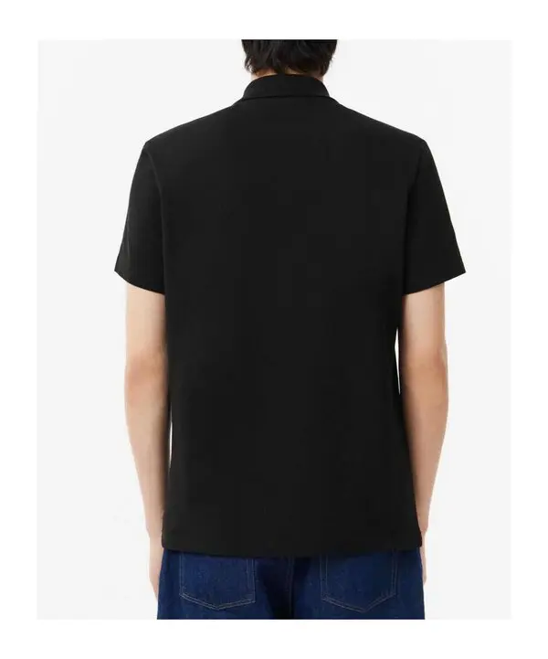 Lacoste Sleeve Polo Shirt - Black