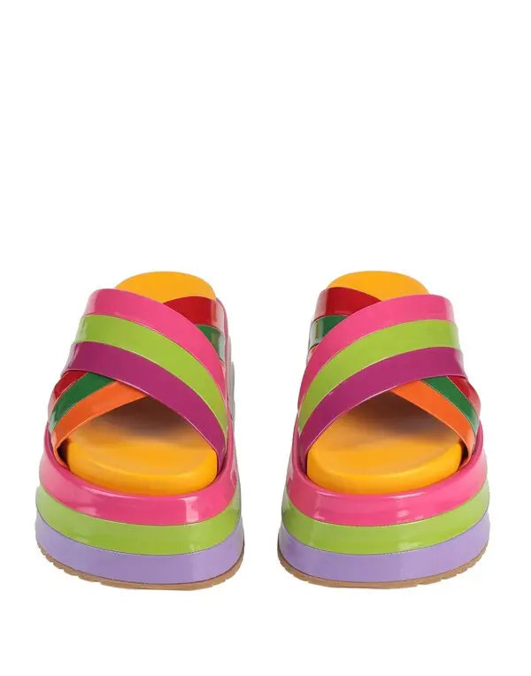 Dolce & Gabbana Multi-colored Striped Sandals - Multicolor