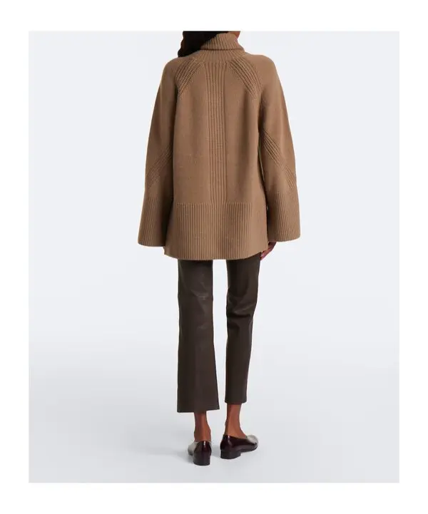 JOSEPH Duke Casual Leather Trousers - Brown