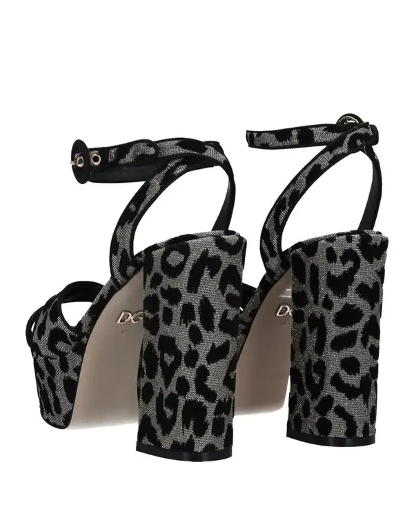 Dolce & Gabbana Leopard-print Velvet Shoes