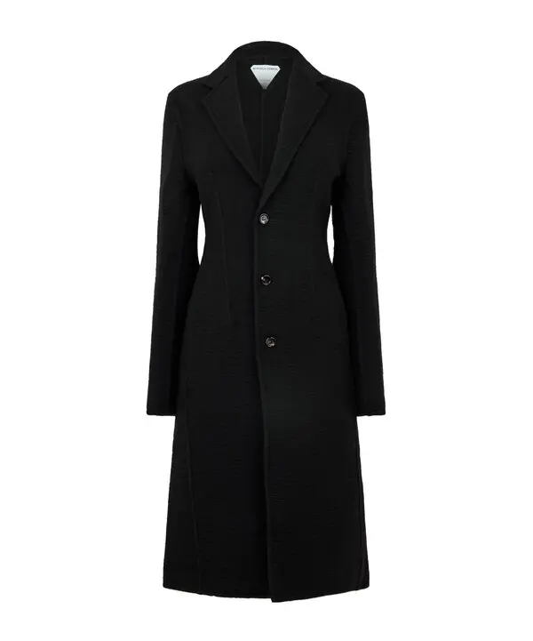 Bottega Veneta Tailored Overcoat - Black