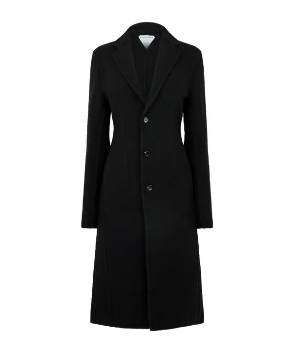 Bottega Veneta Tailored Overcoat - Black