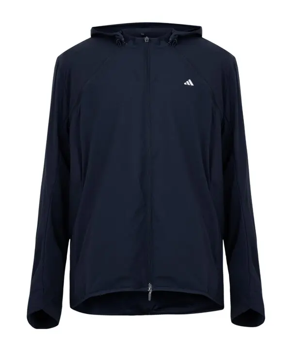 AMI Paris Hooded Zipup Running Jacket - Blue