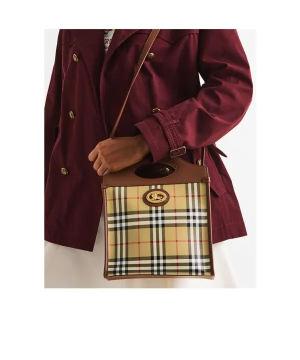 Burberry Minimalist Checkpattern Handbag