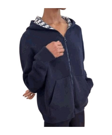 Dior Hooded Zipped Cardigan - Black