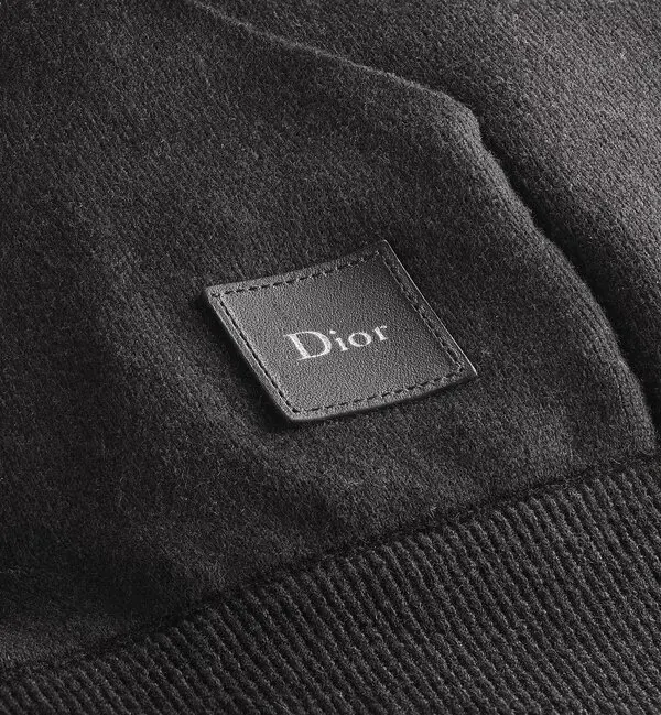 Dior Hooded Zipped Cardigan - Black