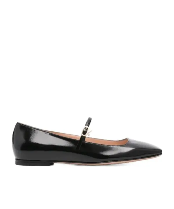 GIANVITO ROSSI Square-toed Flat Shoes