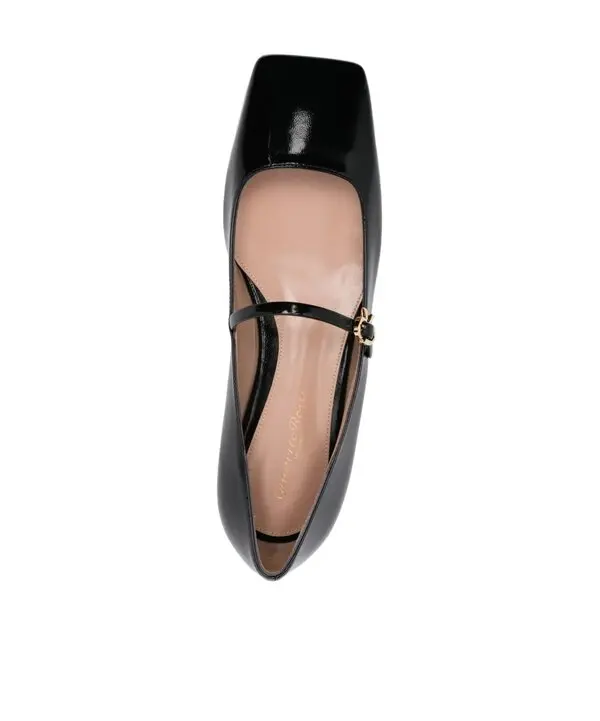 GIANVITO ROSSI Square-toed Flat Shoes