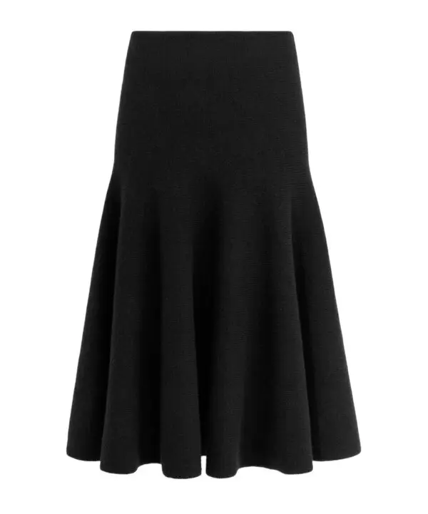 Alaïa Cashmere Flared Skirt