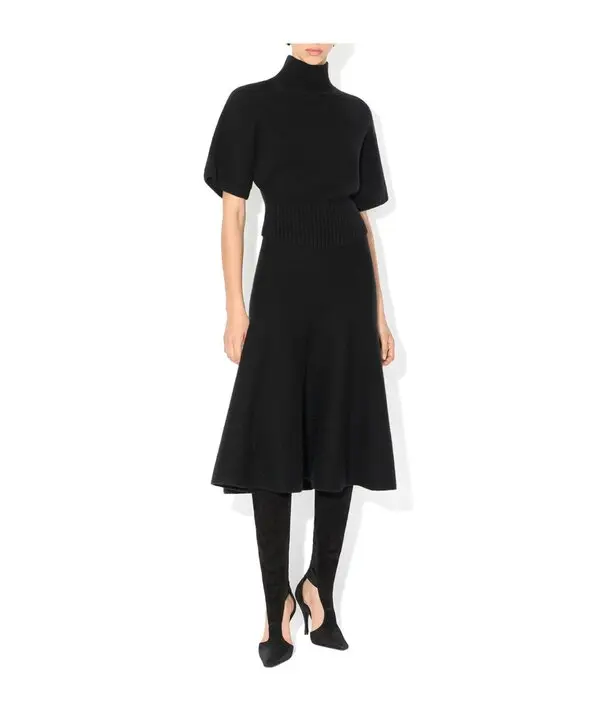 Alaïa Cashmere Flared Skirt