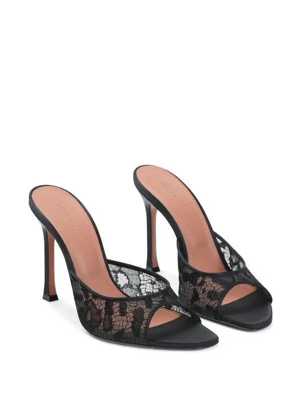 Amina Muaddi Alexa Lace 95 High-heeled Sandals
