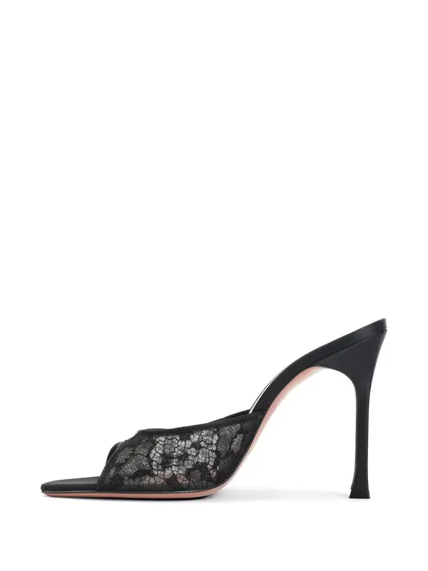 Amina Muaddi Alexa Lace 95 High-heeled Sandals