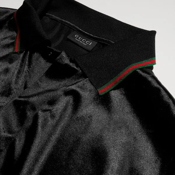 Gucci Web Trim Polo Shirt