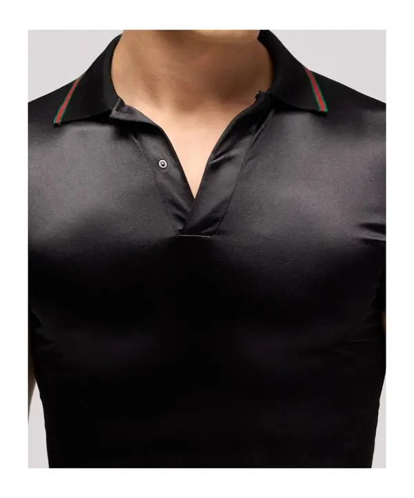 Gucci Web Trim Polo Shirt