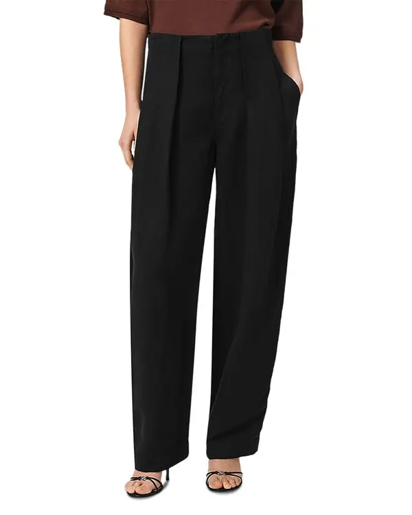 ALLSAINTS Phi Pleated Trousers - Black