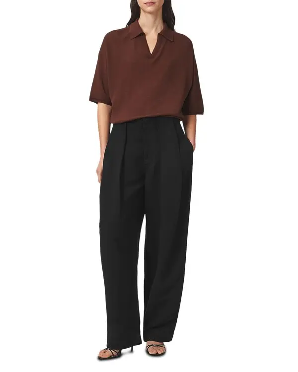 ALLSAINTS Phi Pleated Trousers - Black