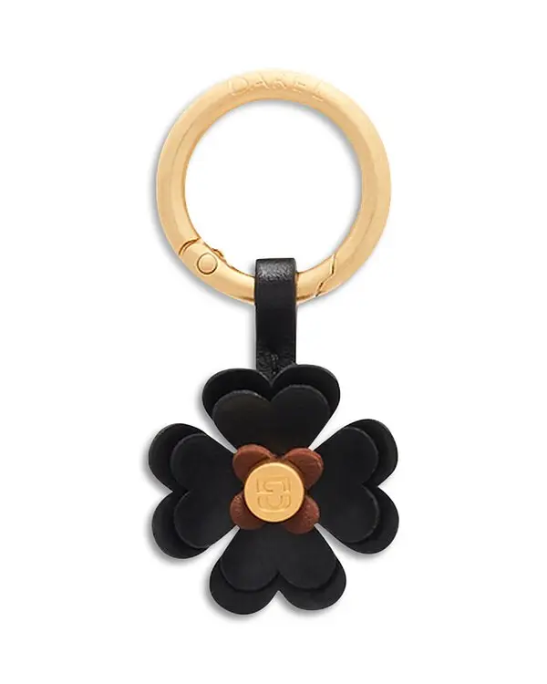 Gerard Darel Trefle Leather Bag Charm - Blacktan