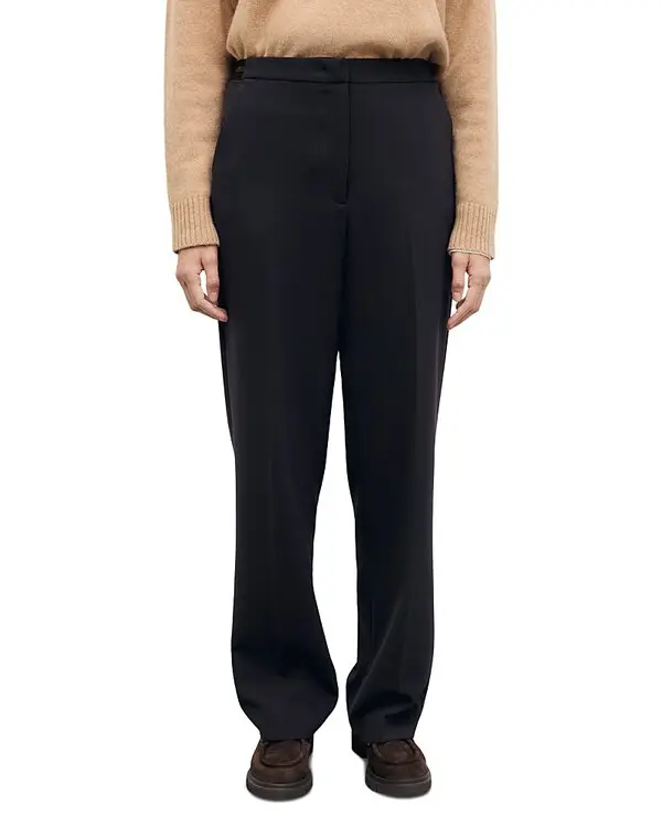 Gerard Darel Mili Midi Rise Straight Leg Pants - Brown