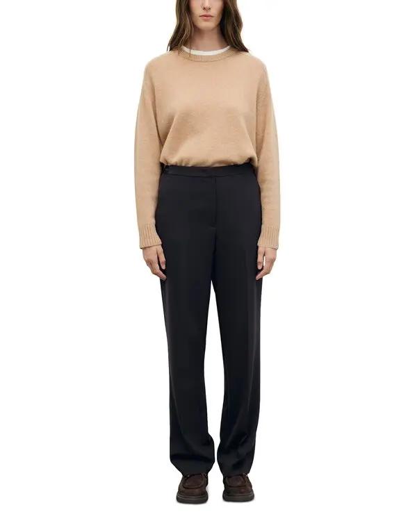 Gerard Darel Mili Midi Rise Straight Leg Pants - Brown