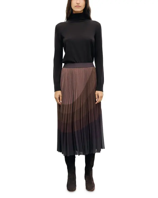 Gerard Darel Taryn Pleated Midi Skirt