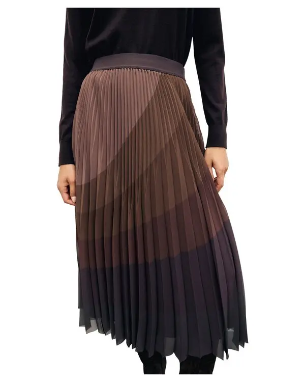 Gerard Darel Taryn Pleated Midi Skirt