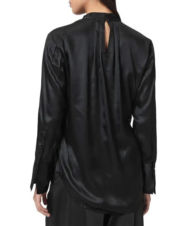 ALLSAINTS Zellie Gathered Asymmetric Top