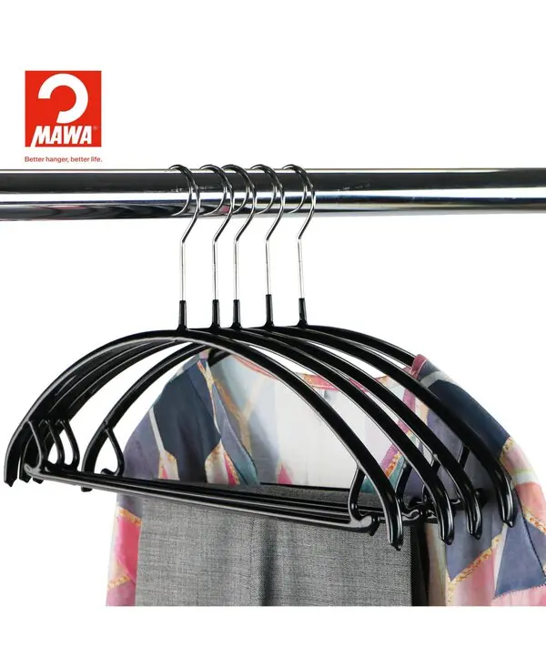 MAWA Euro Grip Clothing Hanger, Model 42u, Set Of 5