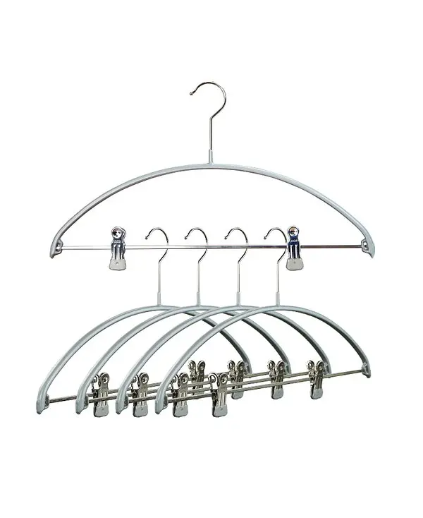 MAWA Euro Grip Clothing Hanger, Model 40kp, Set Of 5 - Silver