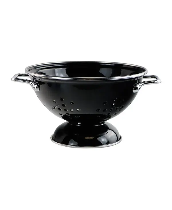 CALYPSO BASIC Power Coated Steel Berry Colander, 1 Quart - Black