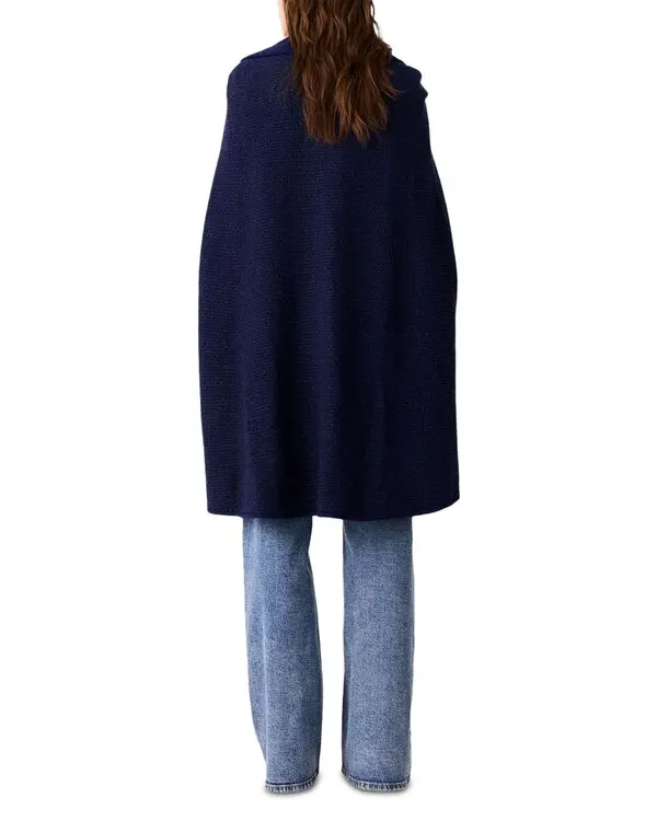 Maje Mapina Wool Long Cape Cardigan