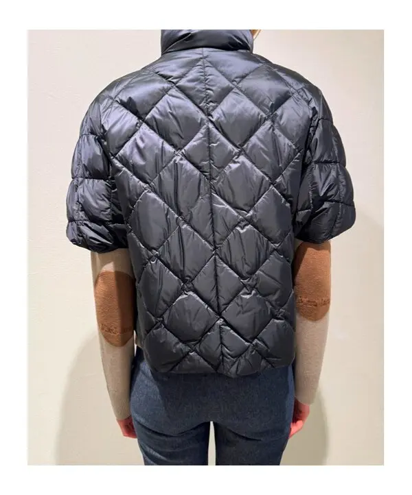 Max Mara Short-sleeved Padded Jacket - Black