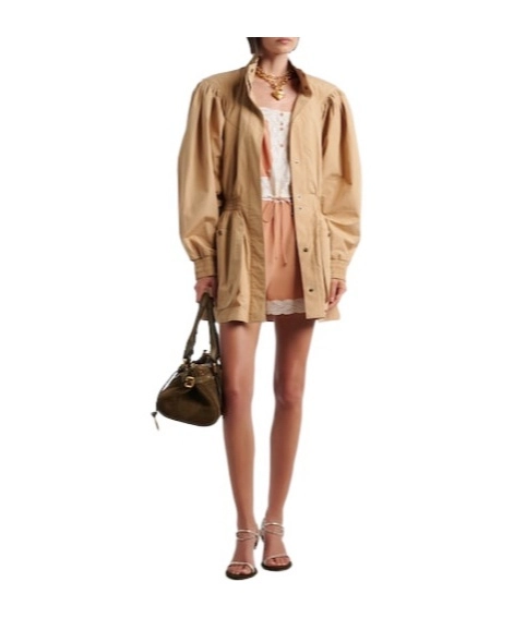 Chloé Lace-trimmed Silk Romper