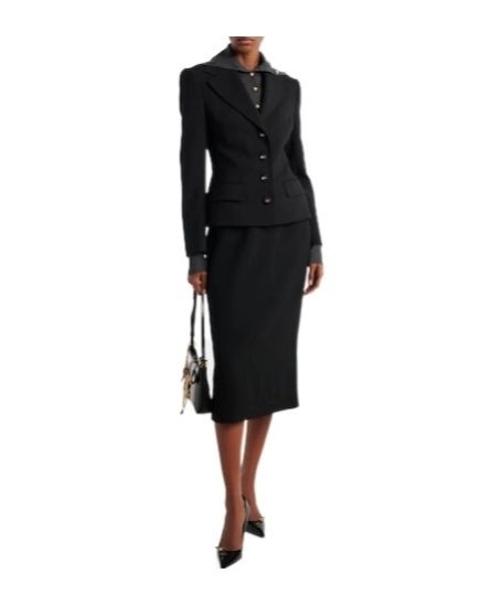 Dolce & Gabbana Virgin Wool Pencil Skirt