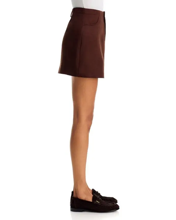 Aqua Faux Suede Mini Skirt Exclusive