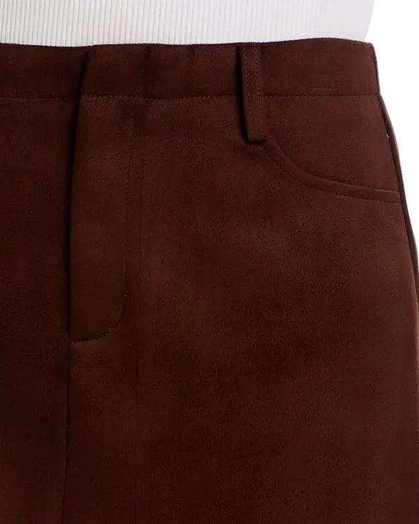 Aqua Faux Suede Mini Skirt Exclusive