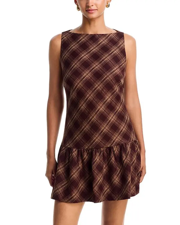Aqua Drop Waist Sleeveless Mini Dress Exclusive