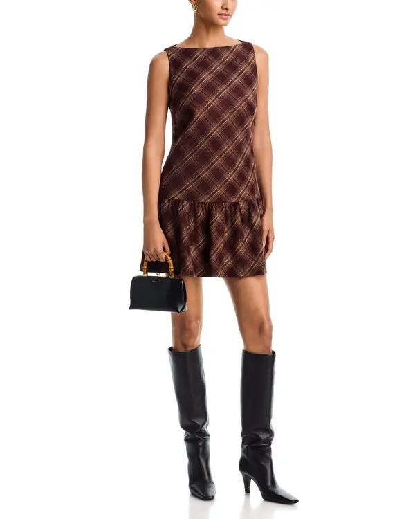 Aqua Drop Waist Sleeveless Mini Dress Exclusive
