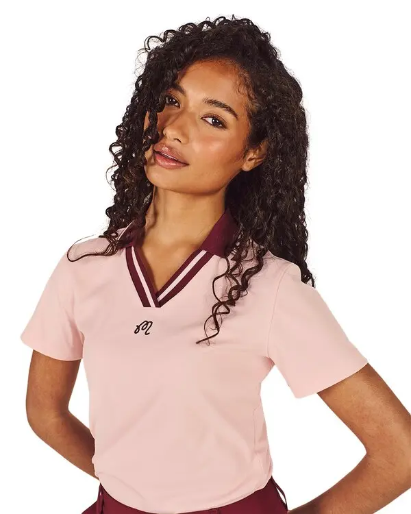 MALBON Carlota Polo Tee - Rosy Touch