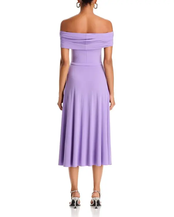 Norma Kamali Sleeveless Cowl Neck Hooded Flared Dress