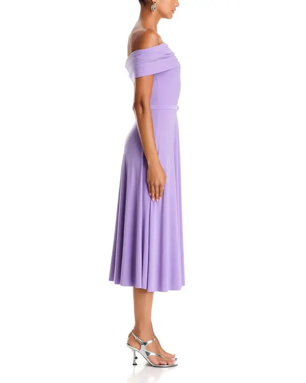 Norma Kamali Sleeveless Cowl Neck Hooded Flared Dress