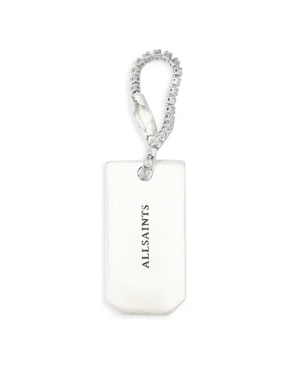 ALLSAINTS Phoebe Signature Dog Tag Pendant Necklace, 16-18