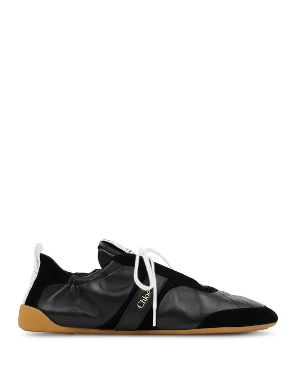 Chloé Kick Leather & Suede Sneakers
