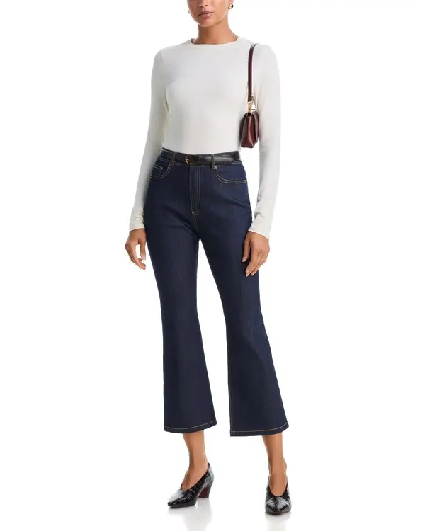 Cinq À Sept Stevie High Rise Ankle Flare Jeans