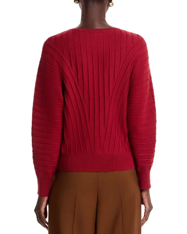 T Tahari Crewneck Long Dolman Sleeve Sweater