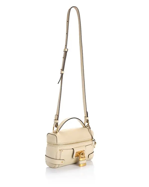 Chloé Paddington Mini Leather Vanity Crossbody - Cloudy Cream