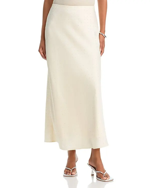 MILLY Eden Studded Maxi Skirt