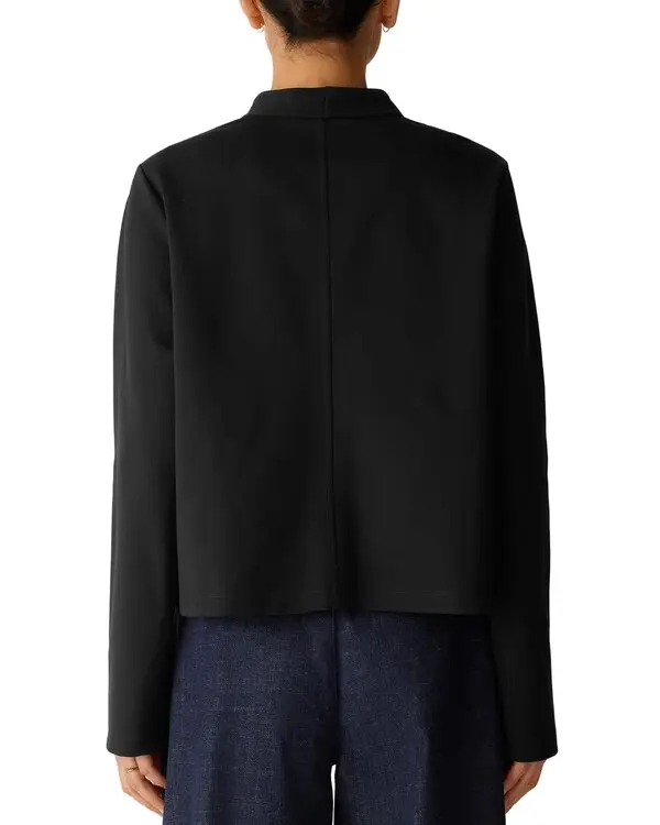 Eileen Fisher Flex Ponte High Collar Cropped Jacket