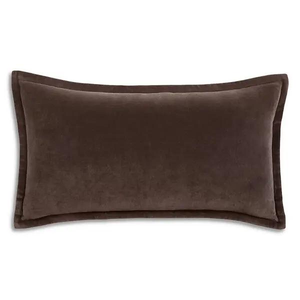 HUDSON PARK COLLECTION Velvet Decorative Pillow, 12 X 22 Exclusive - Fudge Mousse